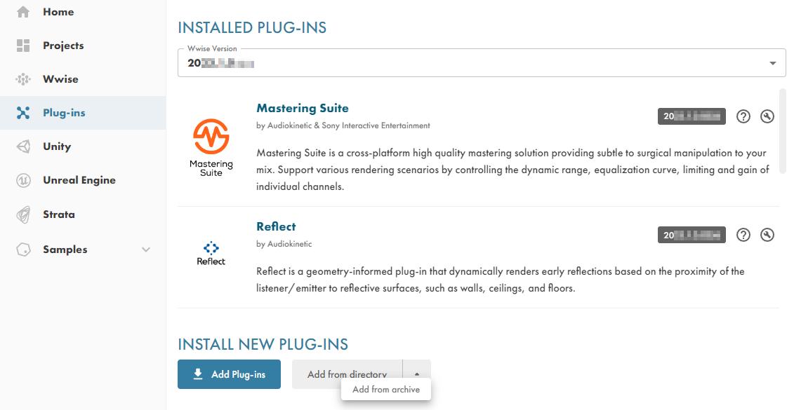 Installing Plug-ins